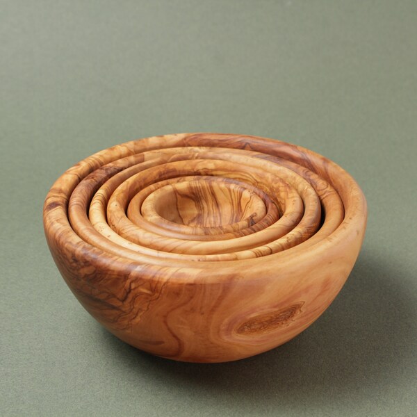 Wooden Stacking Bowl - Etsy