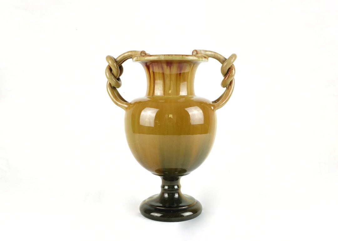 A Pedestal Pottery Vase by Clement Massier - Etsy