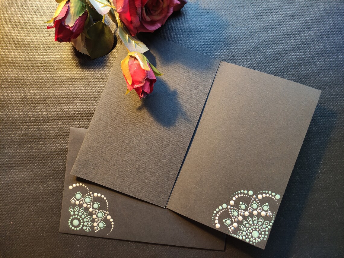 Birthday Card Greeting Card Black Card Christmas Card - Etsy