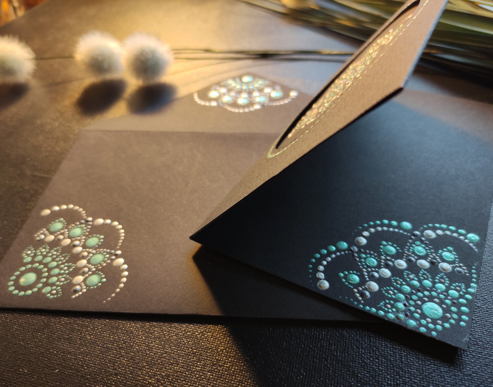 Birthday Card Greeting Card Black Card Christmas Card - Etsy