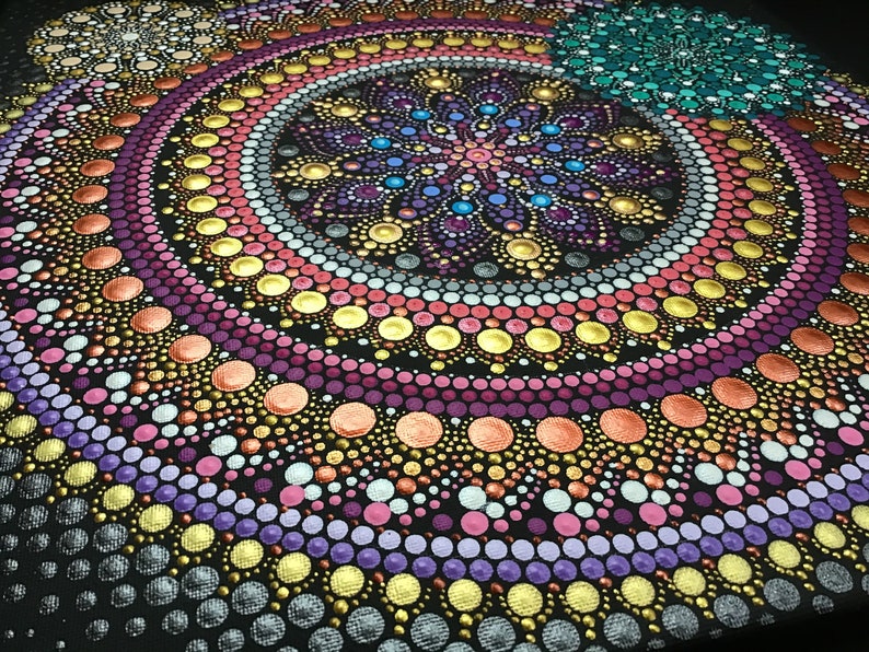 Dot Mandala joy Uplifting Wall Decor - Etsy