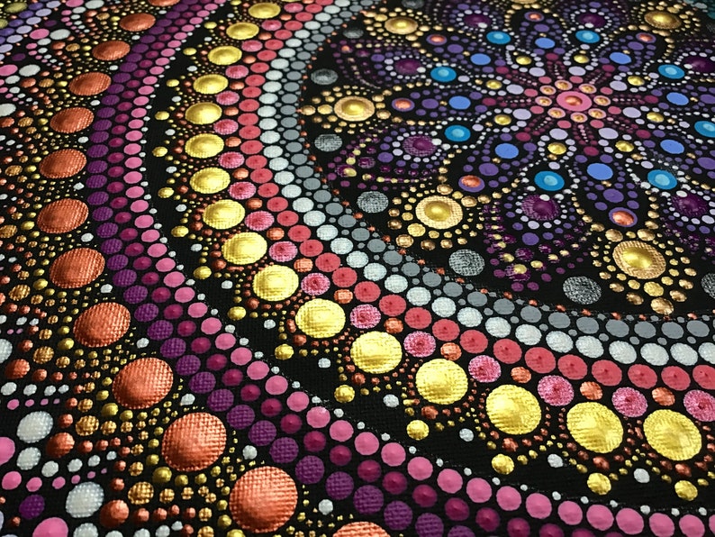 Dot Mandala joy Uplifting Wall Decor - Etsy