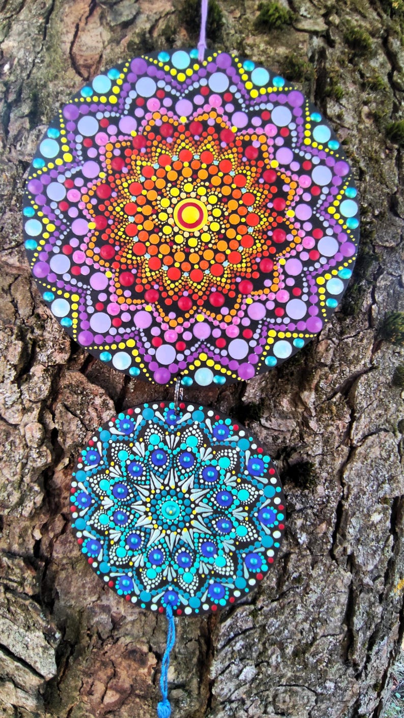 Dot Mandala Wall Decoration Up-lifting and Bright. - Etsy