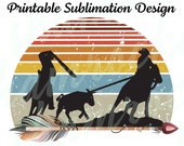 Printable Sublimation Design Vintage Sunset Team Roper 2 - Etsy