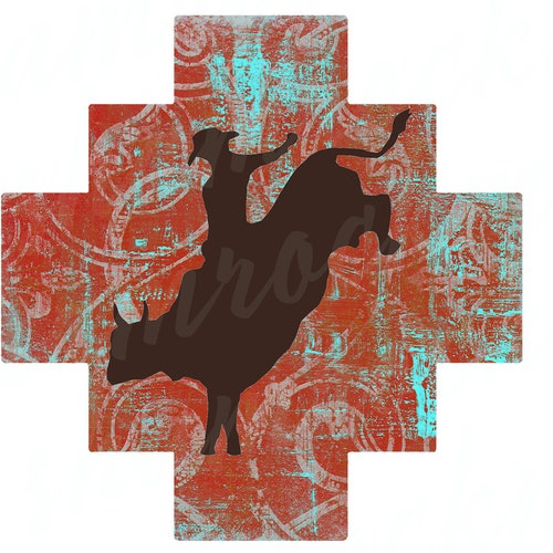 Retro Bull Rider Png Images With Transparent Background High - Etsy