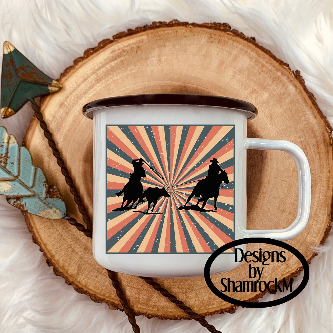 Printable Sublimation Design Team Ropers Retro Grunge - Etsy