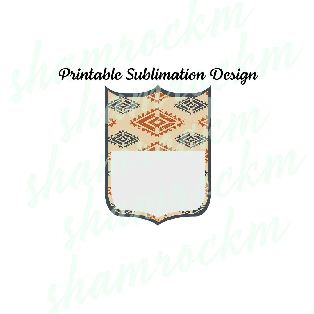 Printable Sublimation Design | Back Number With Navajo Design | Png ...