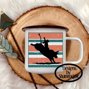 Printable Sublimation Design | Bull Rider | Retro Grunge | Png Image ...