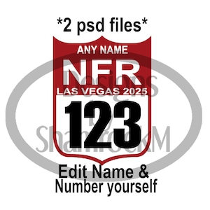 Printable Sublimation Design, Rodeo Back Number NFR, Png Images With ...