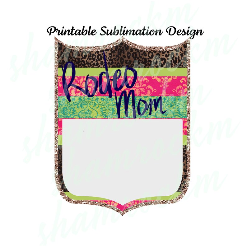 Printable Sublimation Design Back Number Rodeo Mom 2 Png | Etsy
