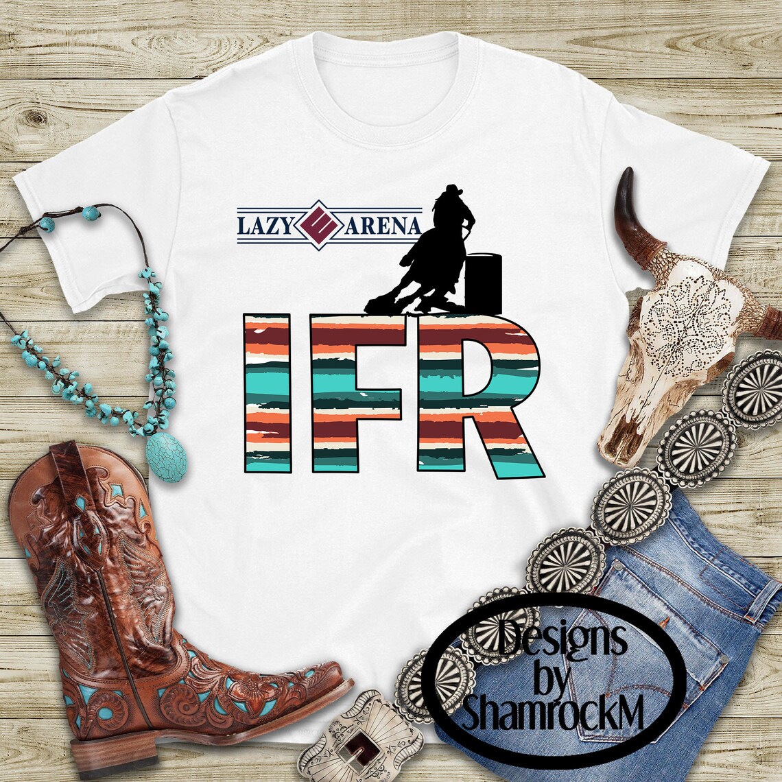Printable Sublimation Design IFR Barrel Racer Png Images - Etsy