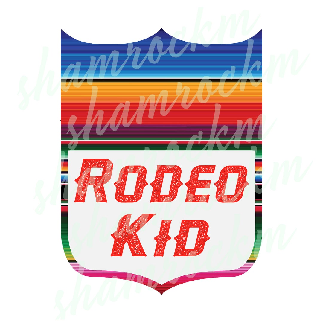 Rodeo Kid Back Number, Serape and Red, Png Images With Transparent ...