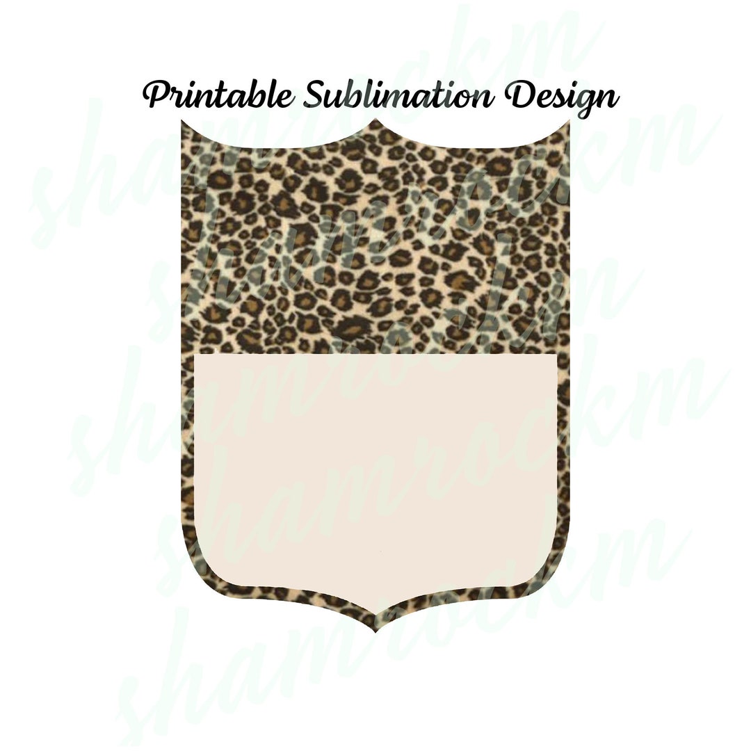 Printable Sublimation Design, Cheetah Print Back Number, Png Images ...