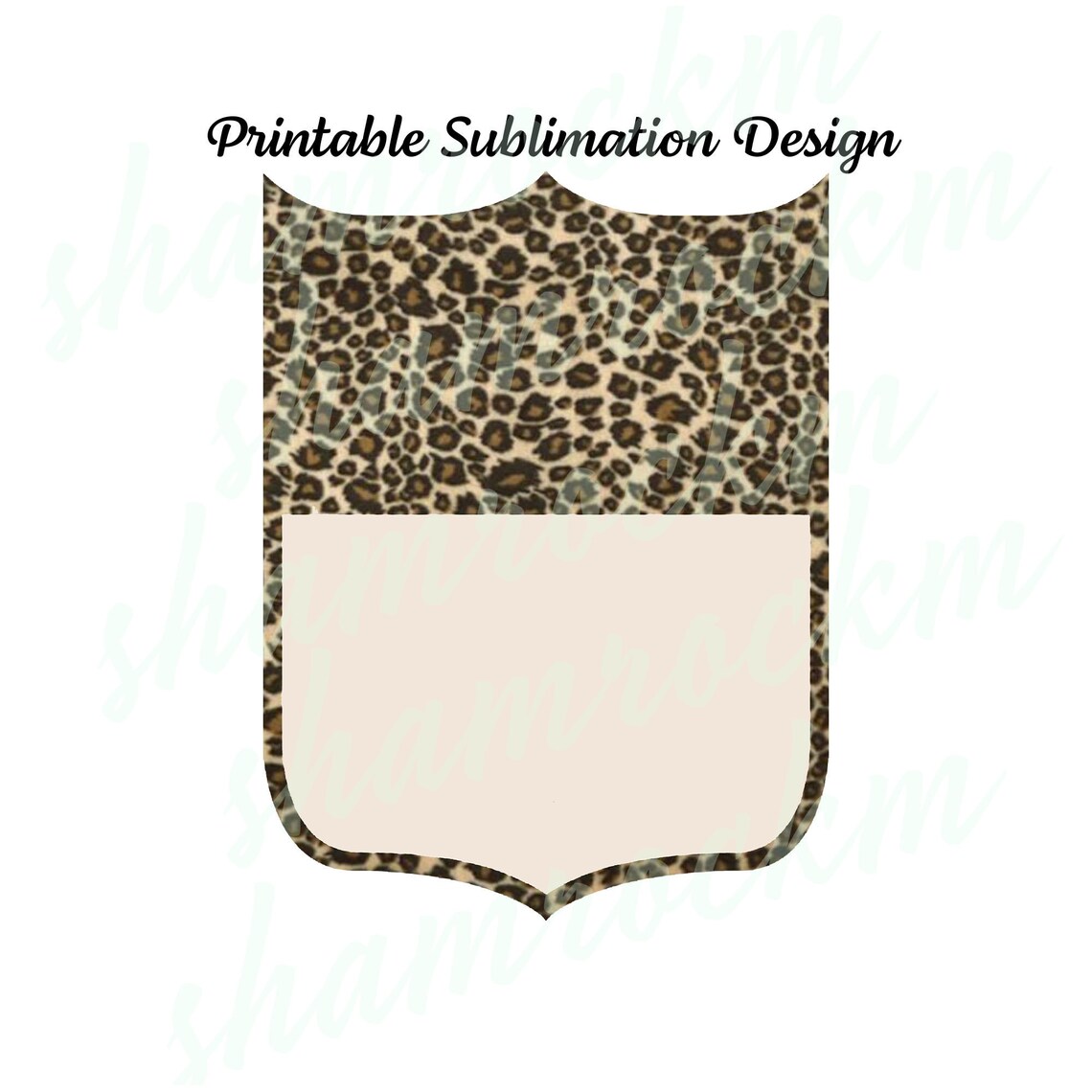 Printable Sublimation Design, Cheetah Print Back Number, Png Images ...