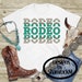 Printable Sublimation Design RODEO in Turquoise and Brown Png Image ...