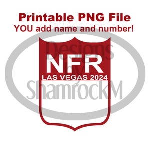 Printable Sublimation Design, Rodeo Back Number NFR, Png Images With ...