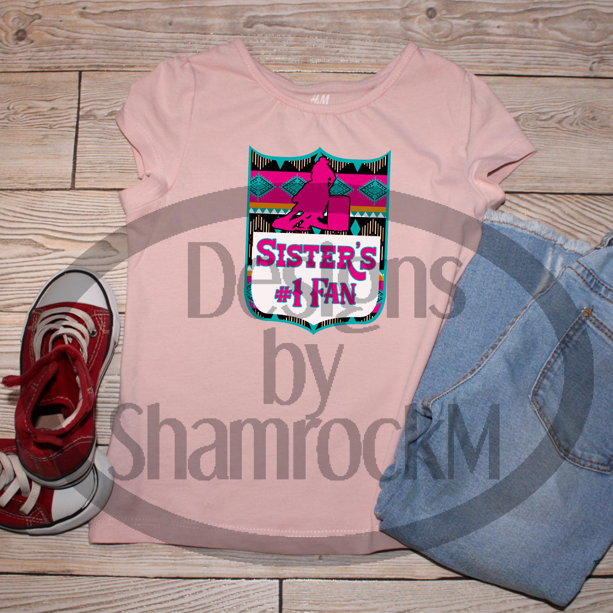 Printable PNG Design | Back Number Sister's #1 Fan Pink | Png Image ...