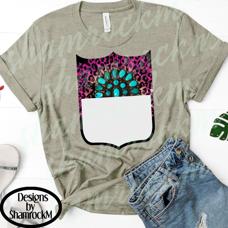 Printable Sublimation Design | Back Number | Cheetah Print | Turquoise ...