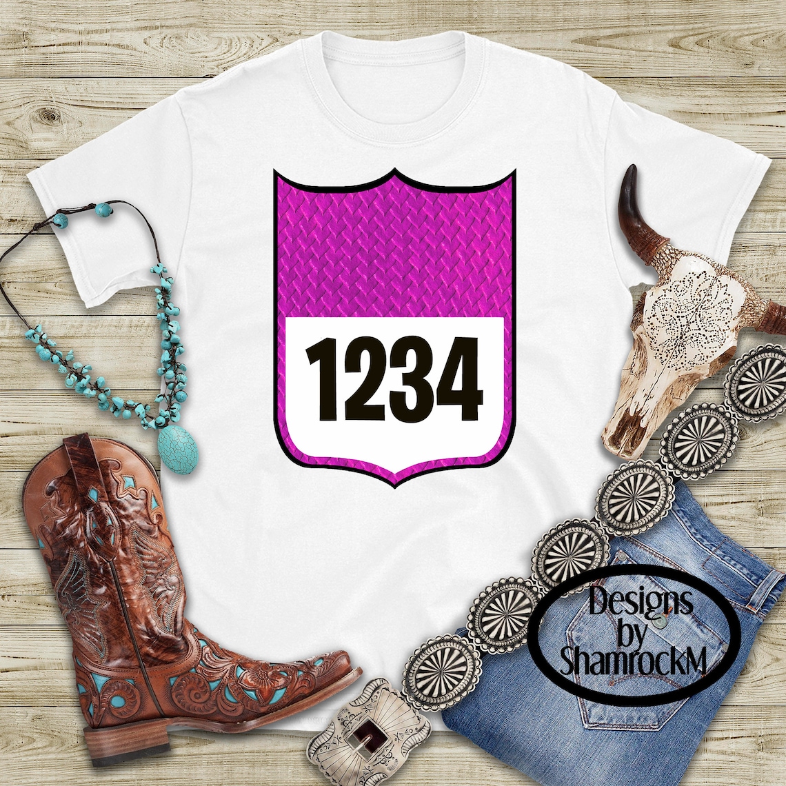 Printable Sublimation Design Rodeo Back Number in Stamped - Etsy