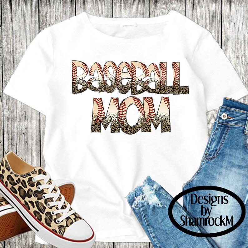 Printable Sublimation Design | Baseball Mom | Baseball Letters | Png ...