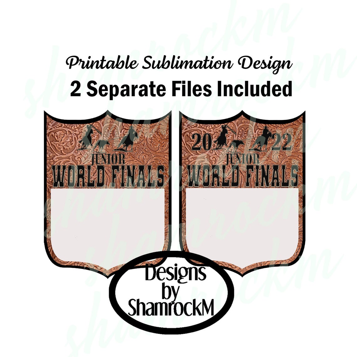 Printable Sublimation Design Rodeo Back Number Leather - Etsy