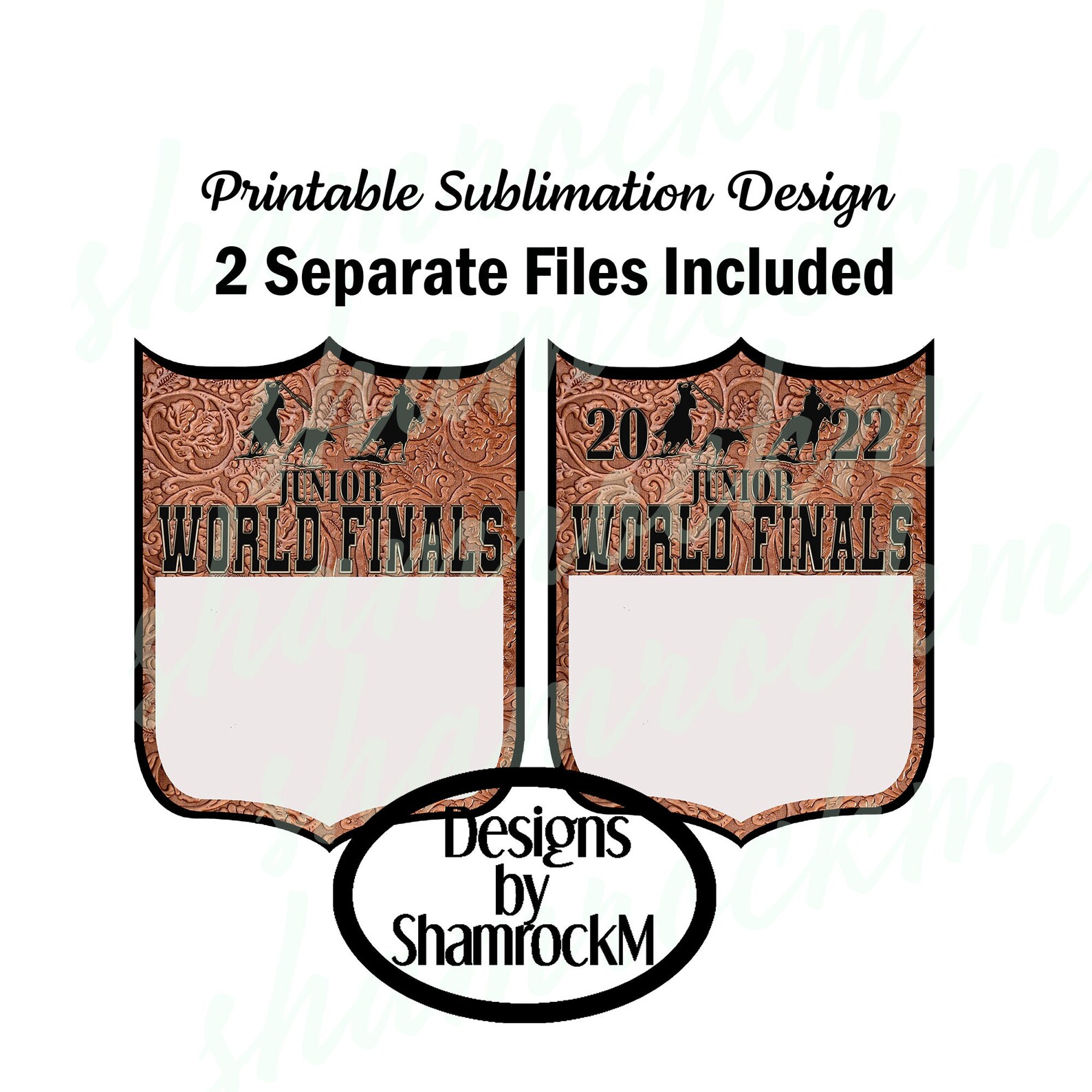 Printable Sublimation Design Rodeo Back Number Leather - Etsy