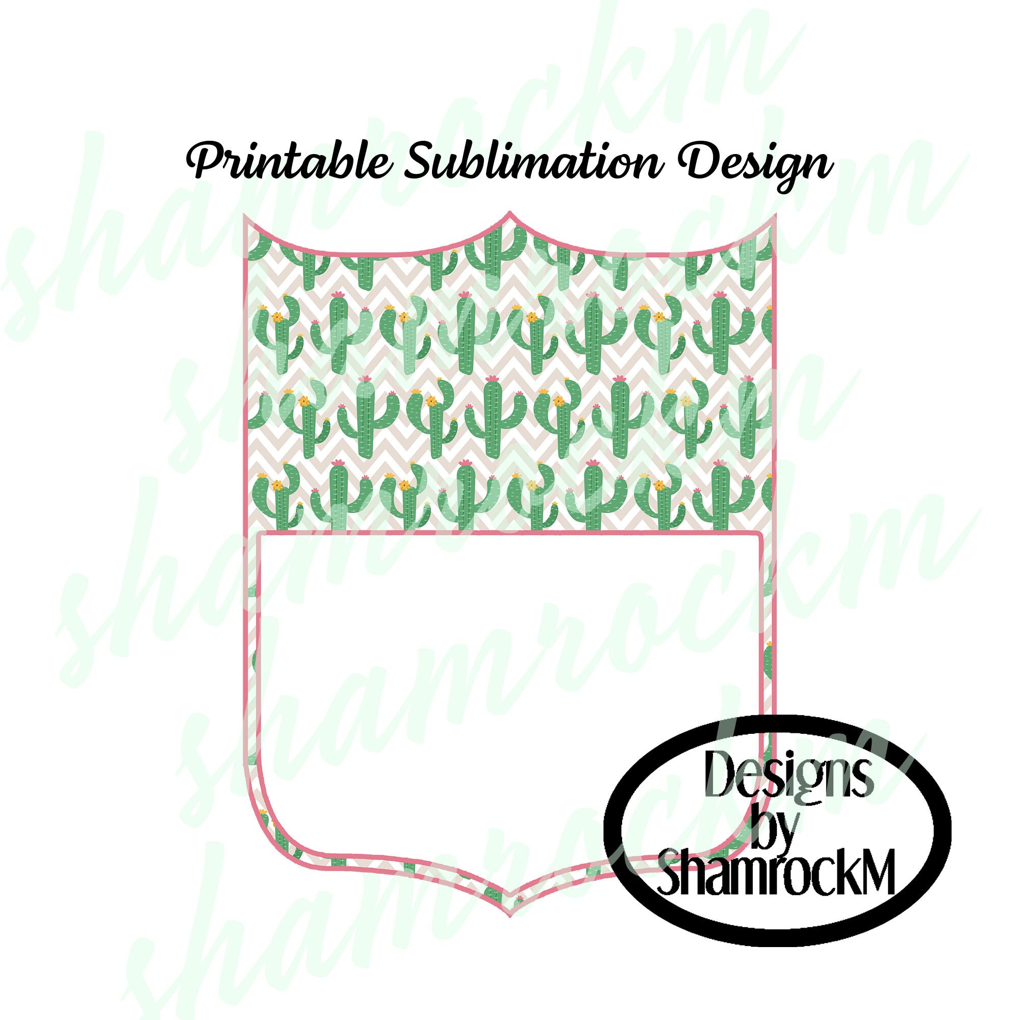 Printable Sublimation Design Back Number With Cactus Prints - Etsy