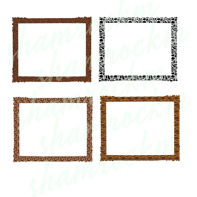 Wild Animal Frame Set 2. Png Images With Transparent - Etsy