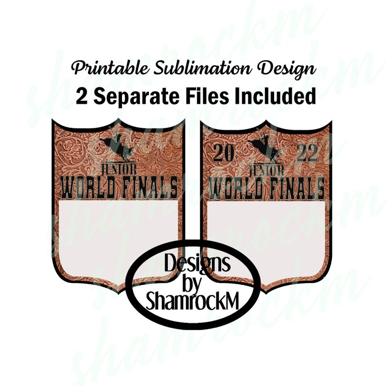 Printable Sublimation Design Rodeo Back Number Leather - Etsy