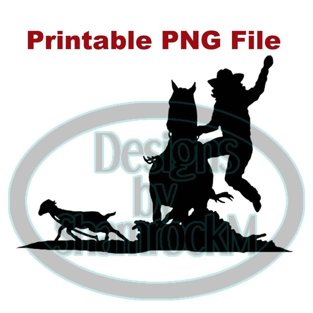 Printable PNG Design | Goat Tyer Silhouette | Png Image | High ...