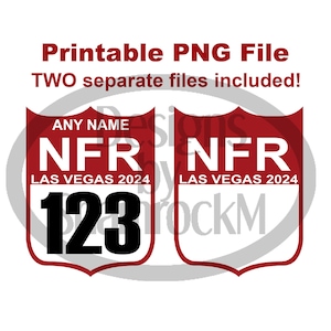 Printable Sublimation Design, Rodeo Back Number NFR, Png Images With ...