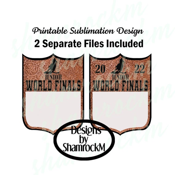 Printable Sublimation Design Rodeo Back Number Leather - Etsy