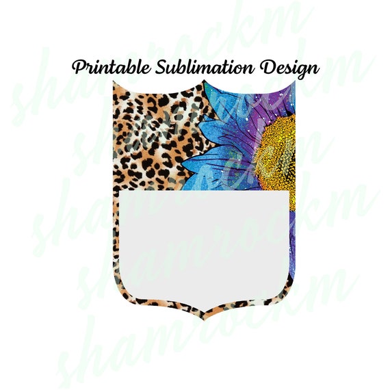 Printable Sublimation Design Back Number in Leopard and Blue | Etsy