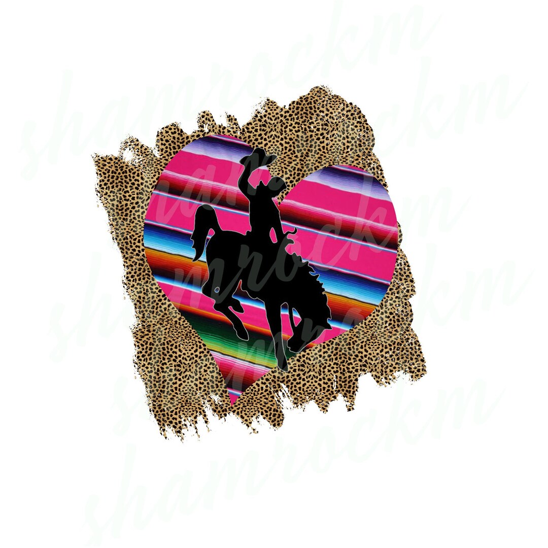 Serape Heart Bronc Rider, Png Images With Transparent Background, High ...