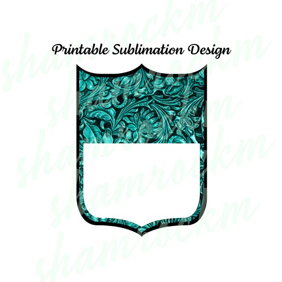 Printable Sublimation Design Back Number Tooled Leather - Etsy
