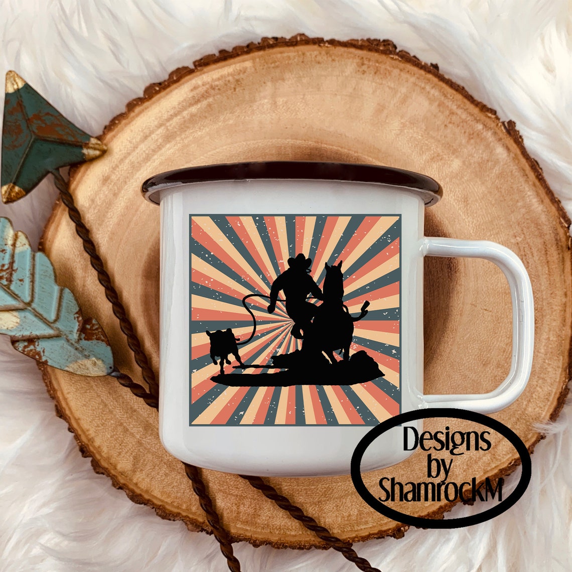 Printable Sublimation Design Calf Roper Retro Grunge Png - Etsy