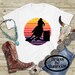 Printable Sublimation Design | Vintage Sunset With Barrel Racer | Png ...