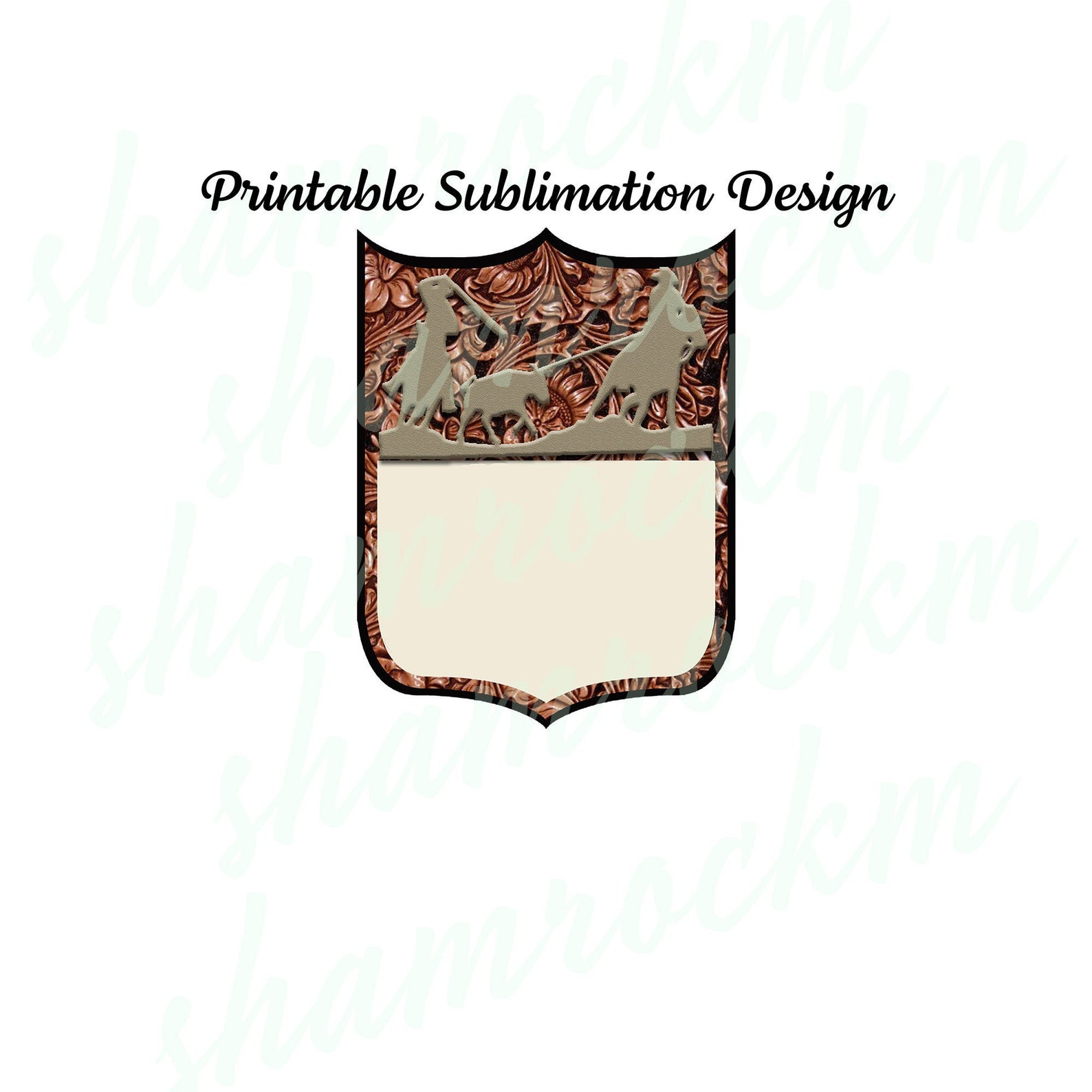 Printable Sublimation Design Back Number Tooled Leather - Etsy