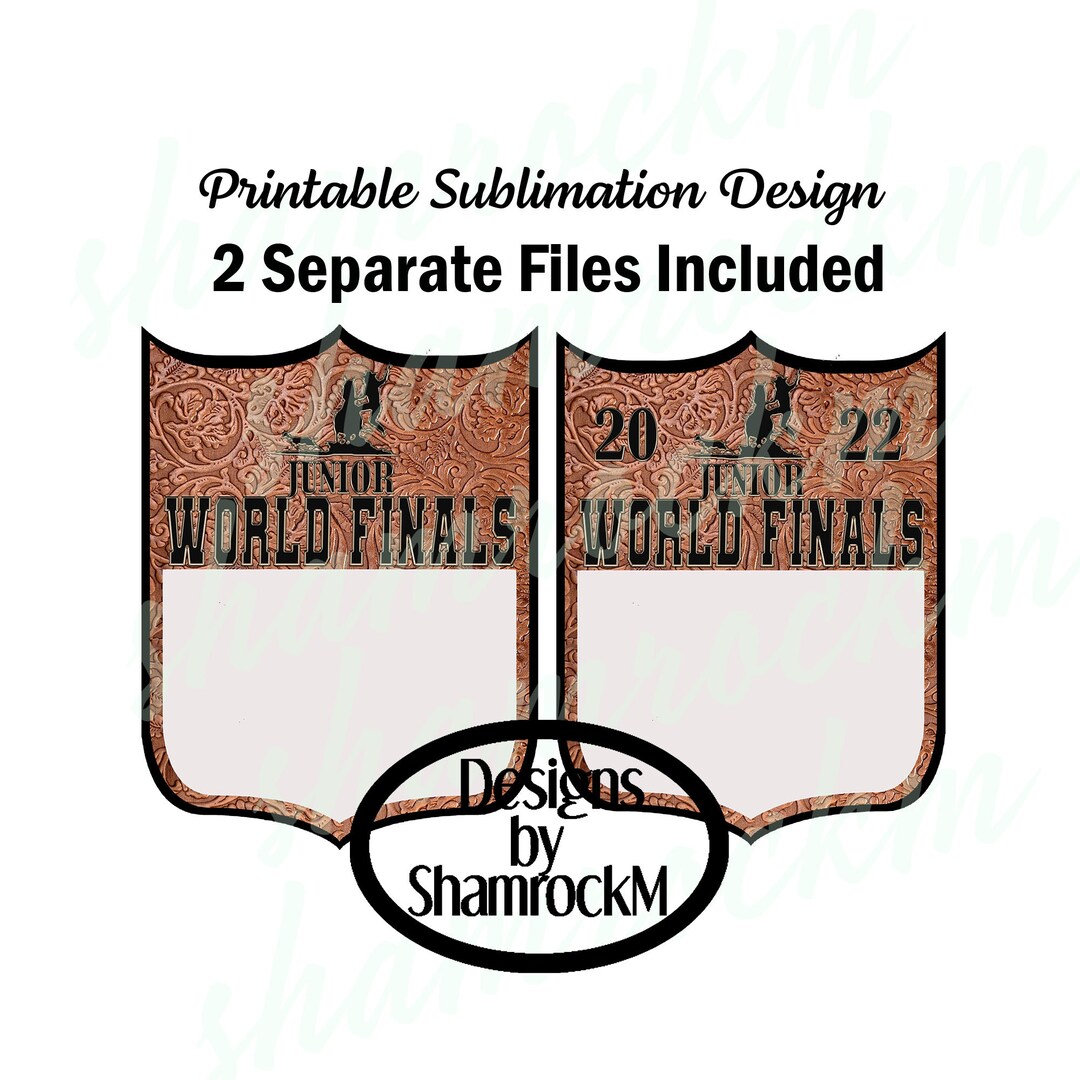 Printable Sublimation Design Rodeo Back Number Leather - Etsy