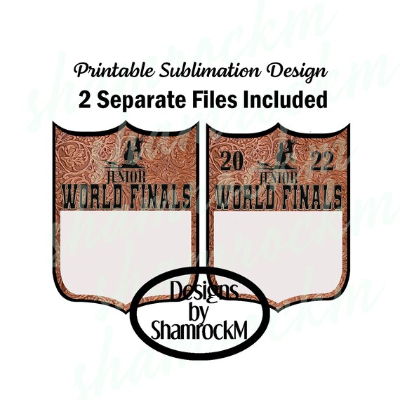 Printable Sublimation Design Rodeo Back Number Leather - Etsy