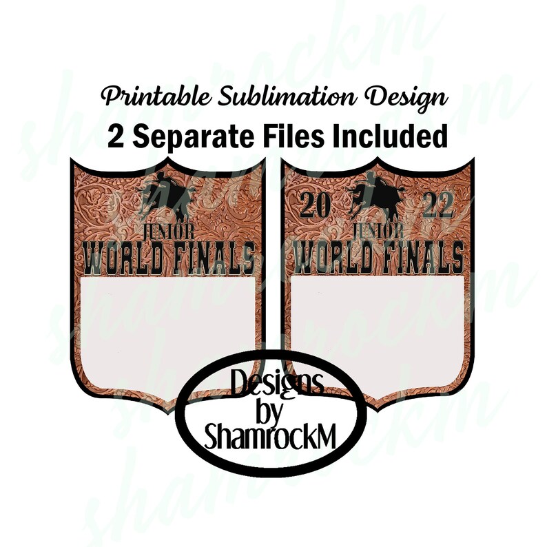 Printable Sublimation Design Rodeo Back Number Leather - Etsy