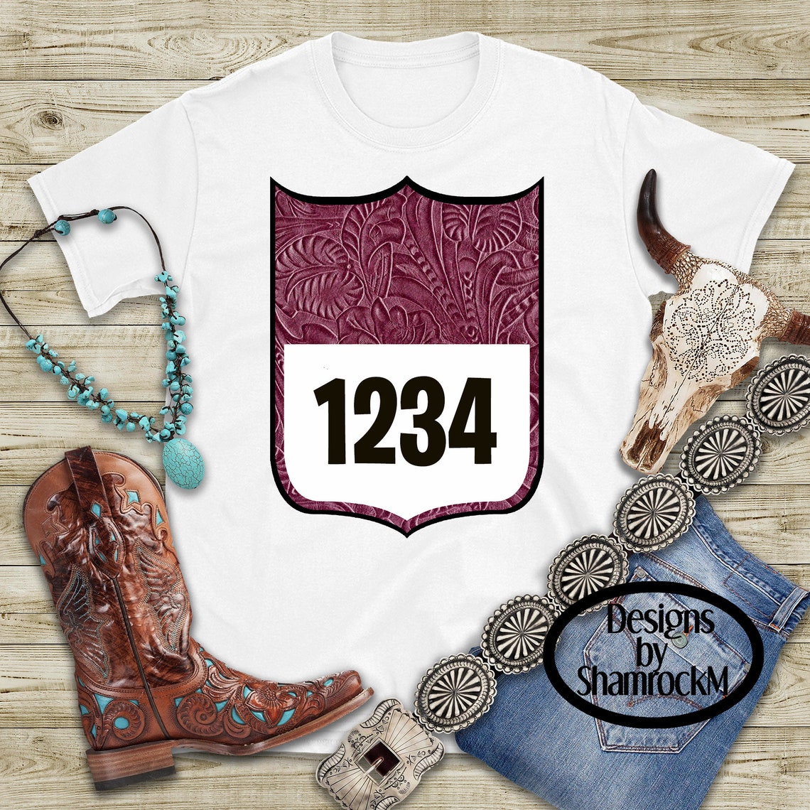 Printable Sublimation Design Rodeo Back Number in Purple - Etsy