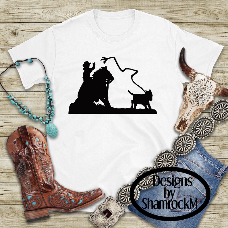 Printable Sublimation Design Breakaway Roper 1 Silhouette - Etsy