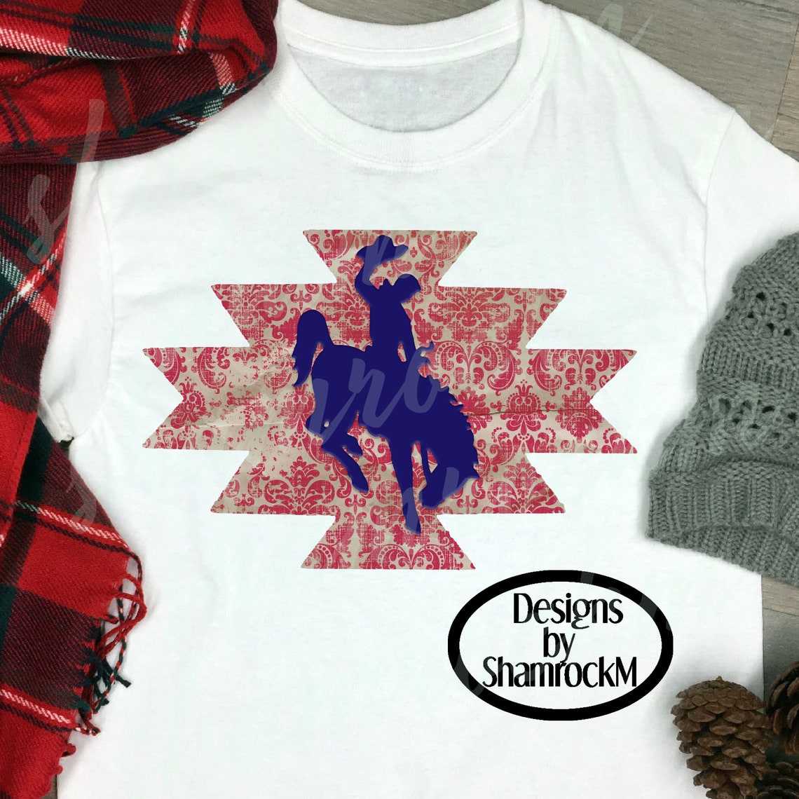 Printable Sublimation Design Vintage Bronc Rider Western | Etsy