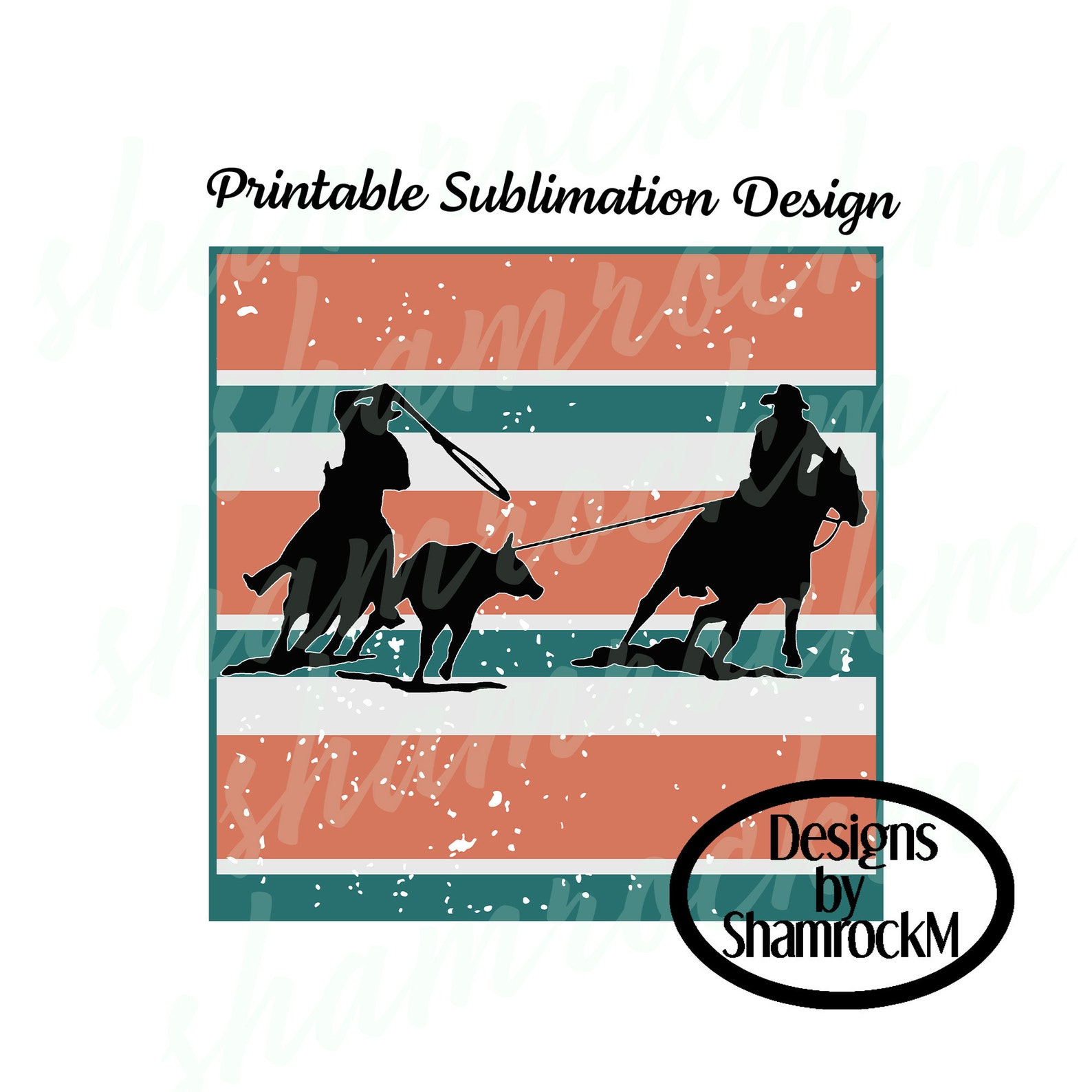 Printable Sublimation Design Team Ropers Retro Grunge - Etsy