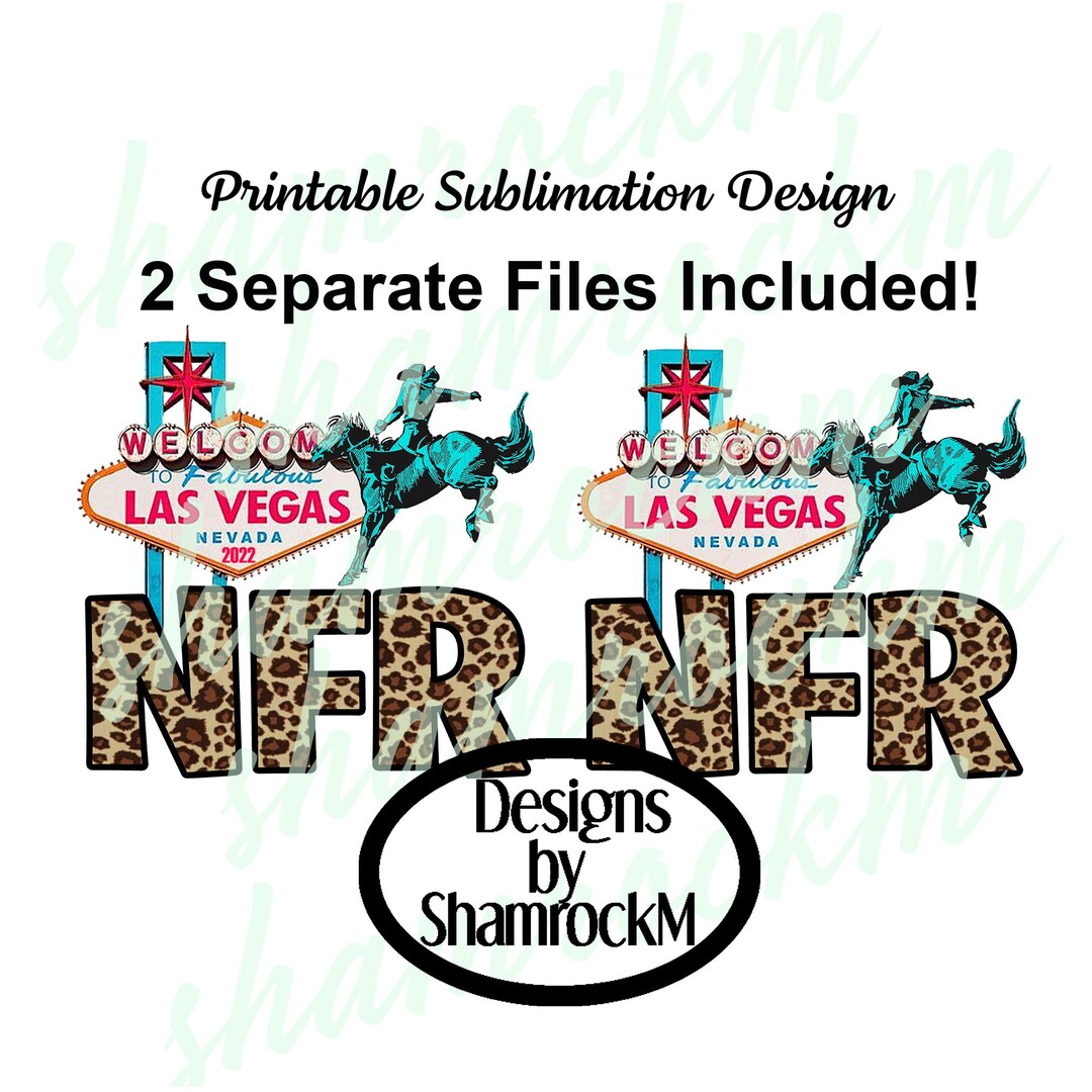 NFR Vegas Sign 2022 NFR Vegas Sign No Date Bronc Rider - Etsy