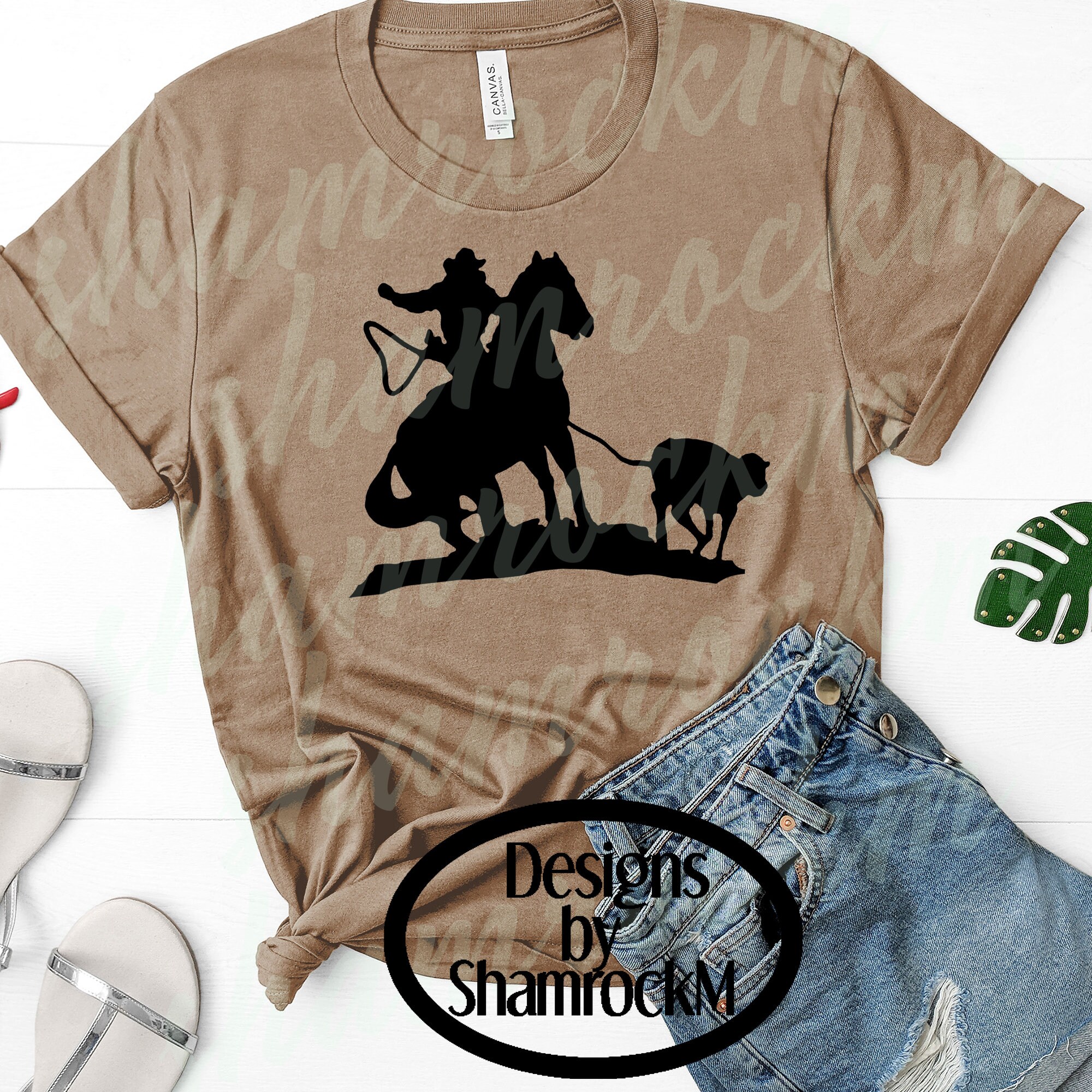 Printable Sublimation Design | Breakaway Roper Silhouette | Western ...