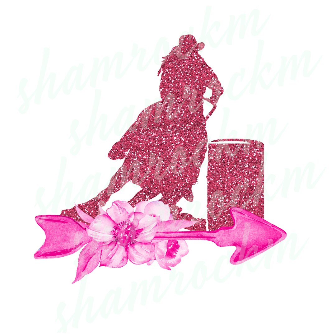 Barrel Racer in Pink Glitter, Png Images With Transparent Background ...