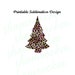 Printable Sublimation Design, Purple Leopard Christmas Tree Bundle, Png ...