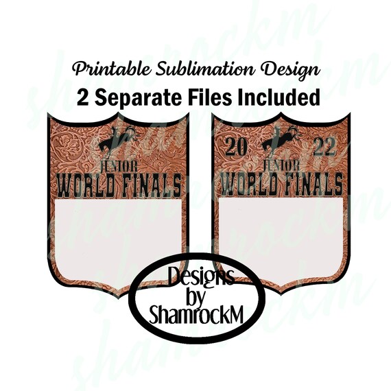 Printable Sublimation Design Rodeo Back Number Leather - Etsy